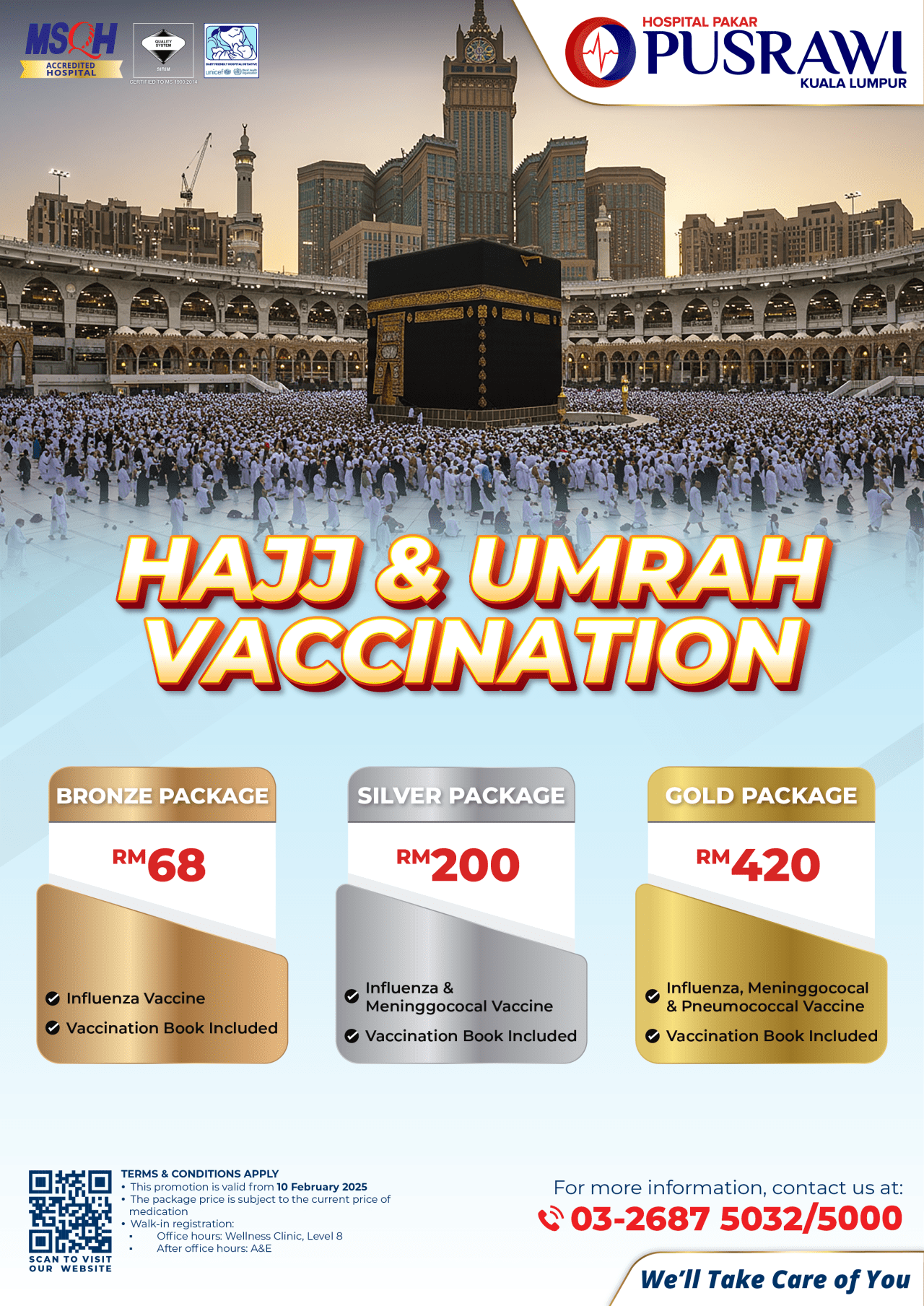 Pakej Pemeriksaan Kesihatan | Hospital Pakar PUSRAWI Kuala Lumpur